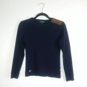 Ralph Lauren | Tops | Ralph Lauren Elbow Patch Top | Poshmark